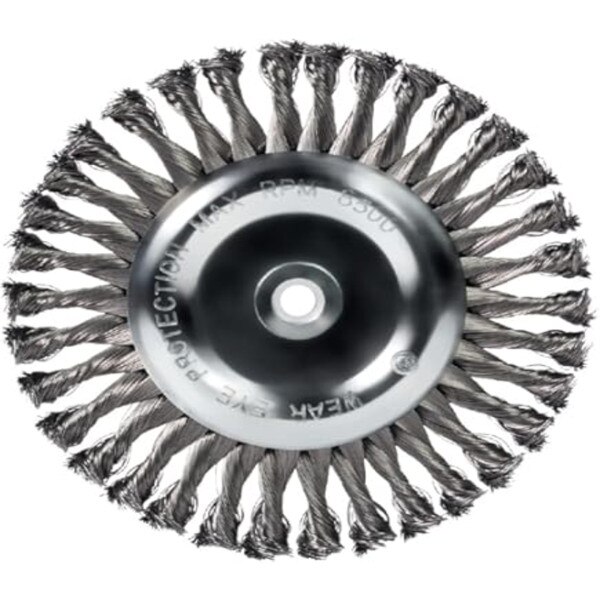 WEILER 79800 7" X 5/8-11 DOUBLE HEX NUT DUALLY STRINGER BEAD KNOT WIRE ...